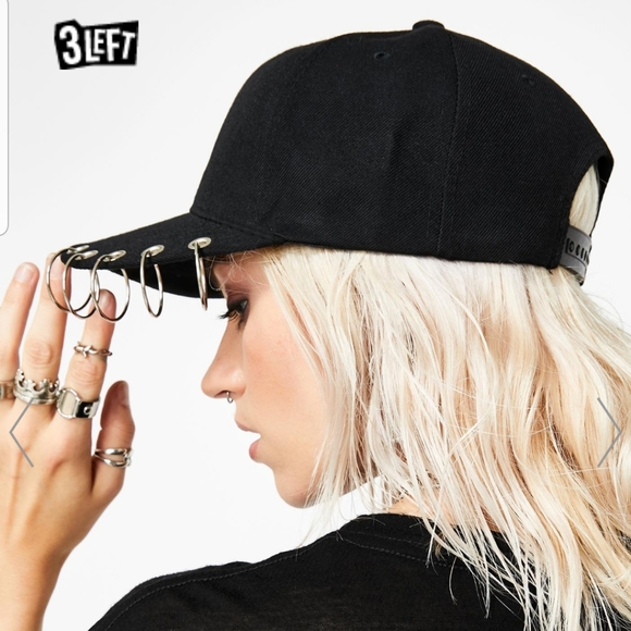 Dolls Kill | Accessories | Black Punk Baseball Cap | Poshmark